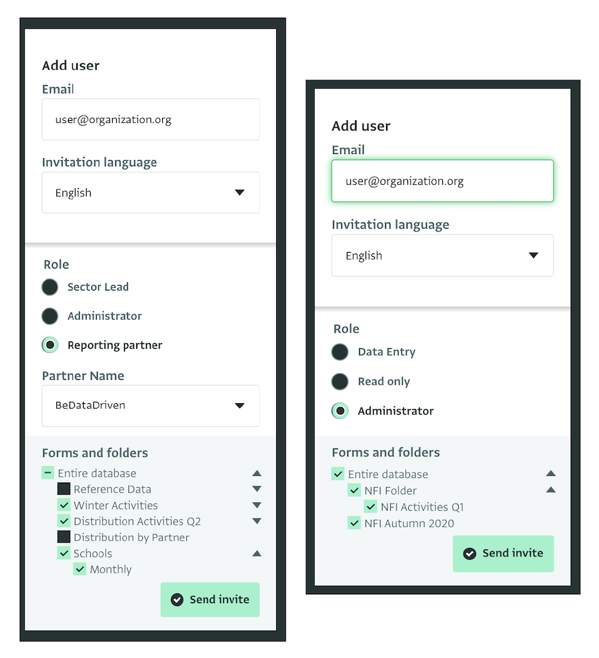 User Management - Online Monitoring and Evaluation Software ActivityInfo