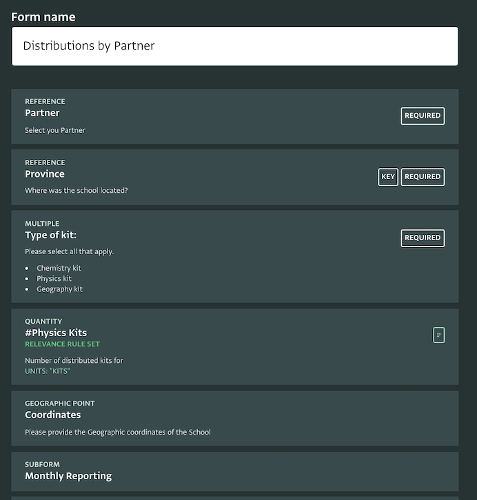 Flexible Form Designer - Online Monitoring and Evaluation Software ...