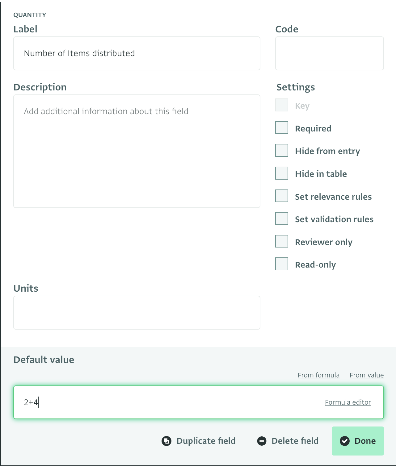 Default value - ActivityInfo: information management software for M&E, reporting and case management